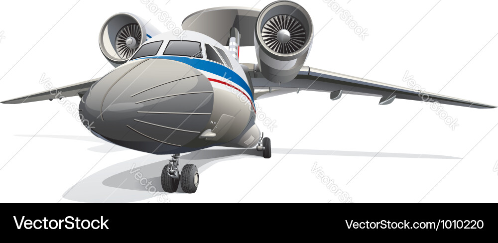Awacs aircraft Royalty Free Vector Image - VectorStock