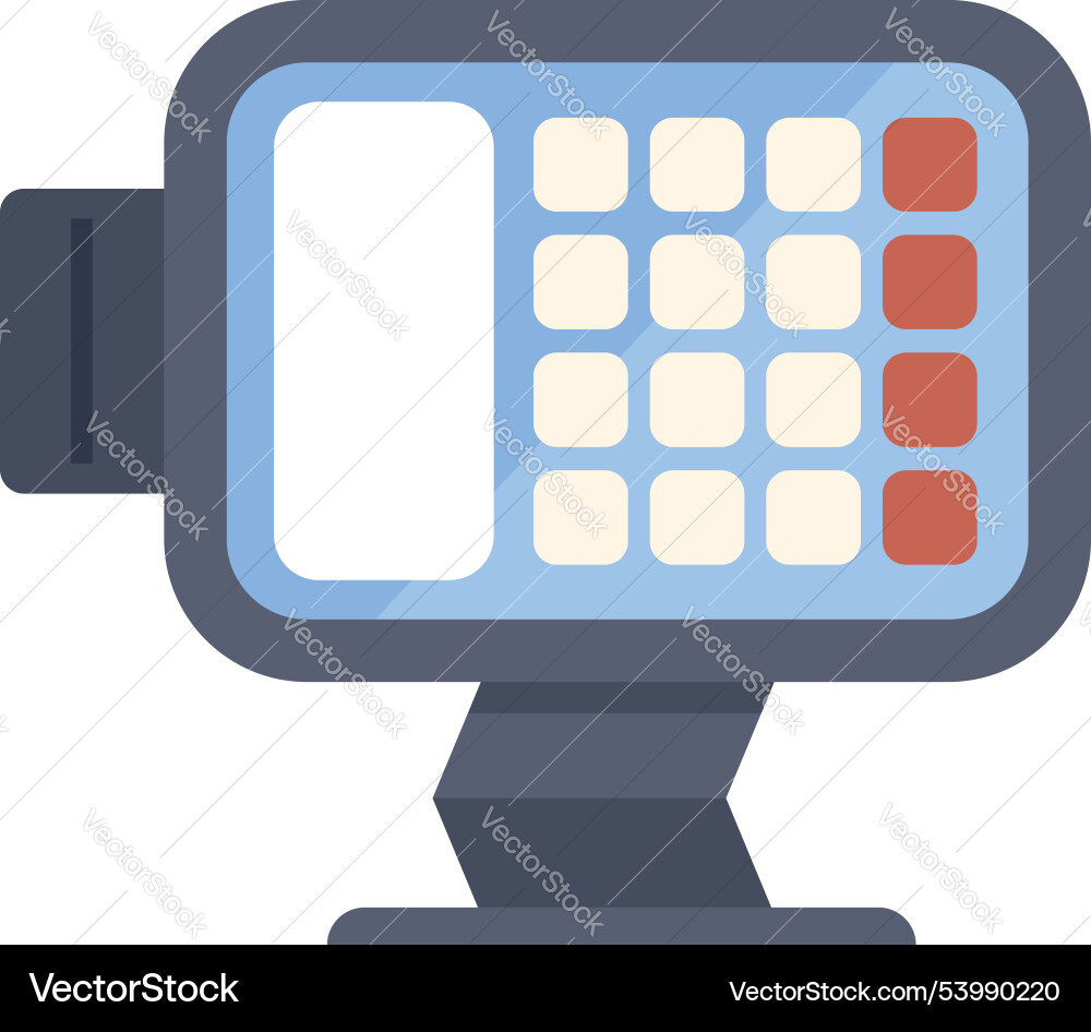 Credit card reader processing payment for online Vector Image