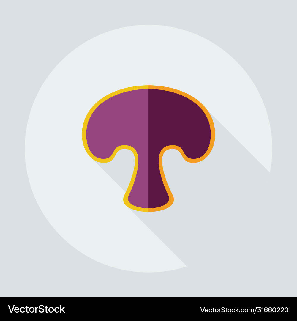 Flat modern design with shadow icons fungus Vector Image