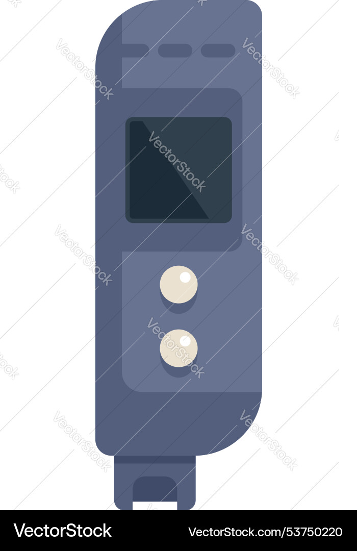 Glucose meter measuring blood sugar level Vector Image