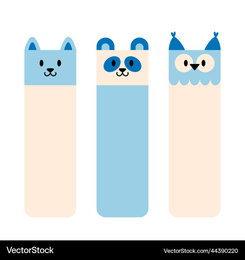 Notes with animals icon Royalty Free Vector Image
