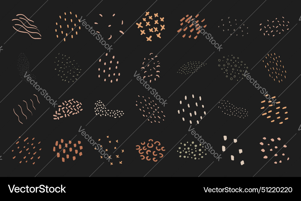 Trendy geometric dotted minimal element collection