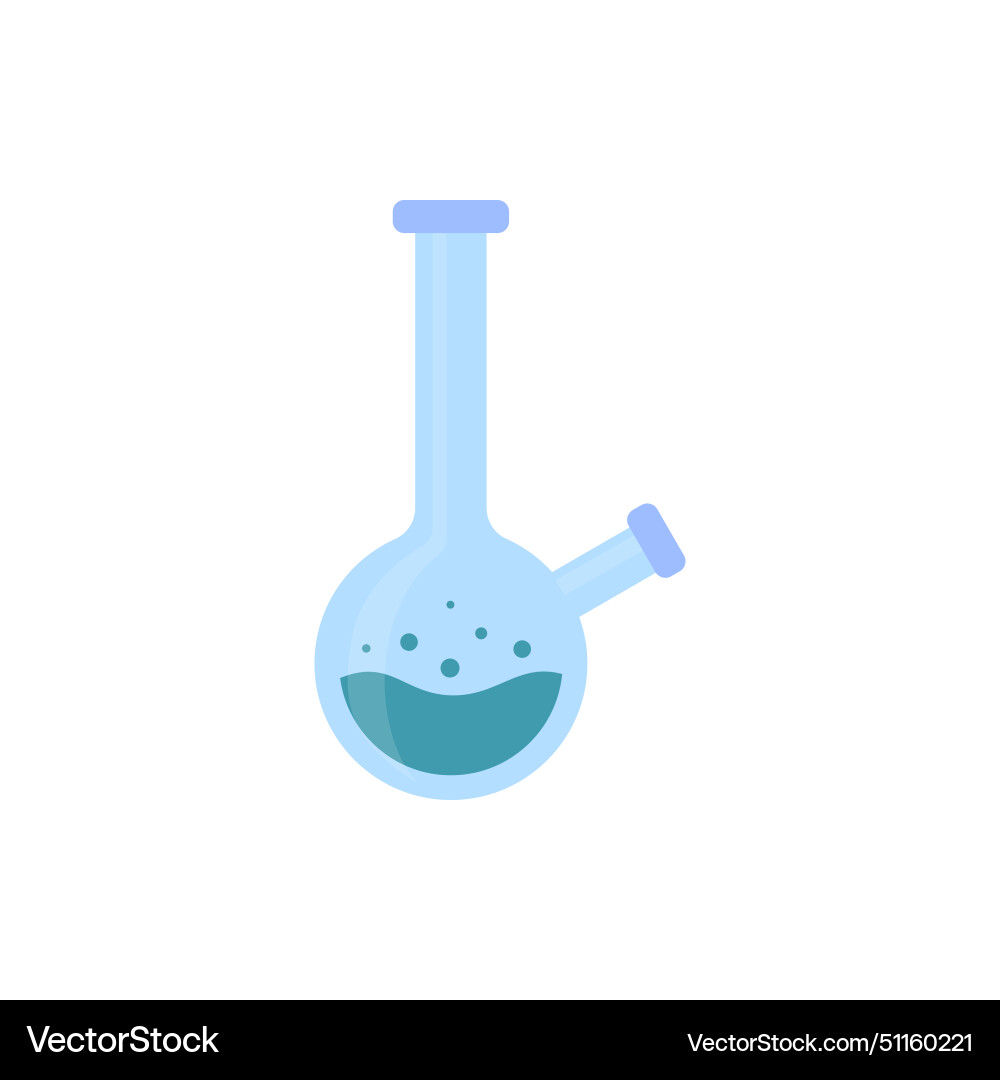 Cartoon color glass bong marijuana cbd concept Vector Image