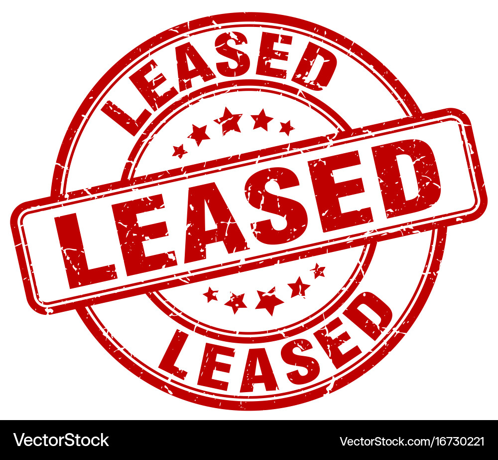 Leased red grunge stamp Royalty Free Vector Image