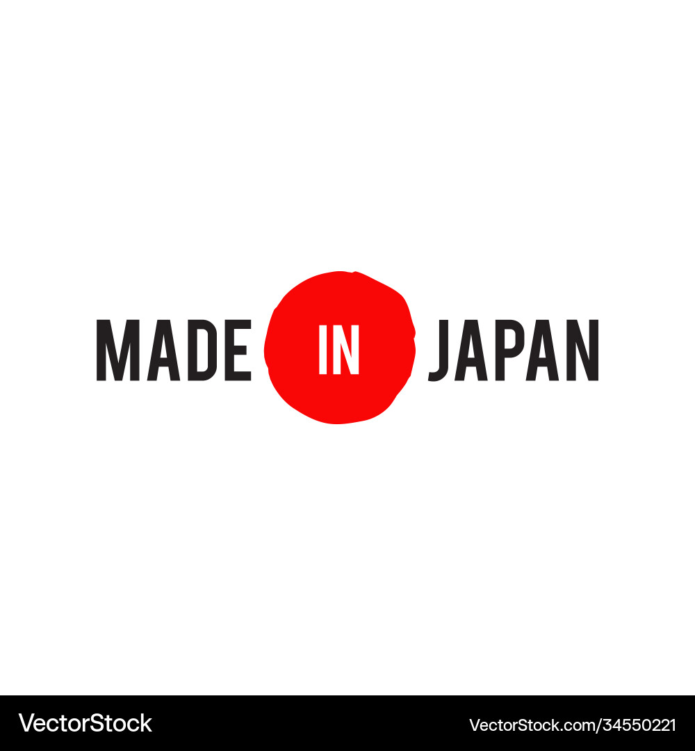 Made in japan symbol logo design template Vector Image