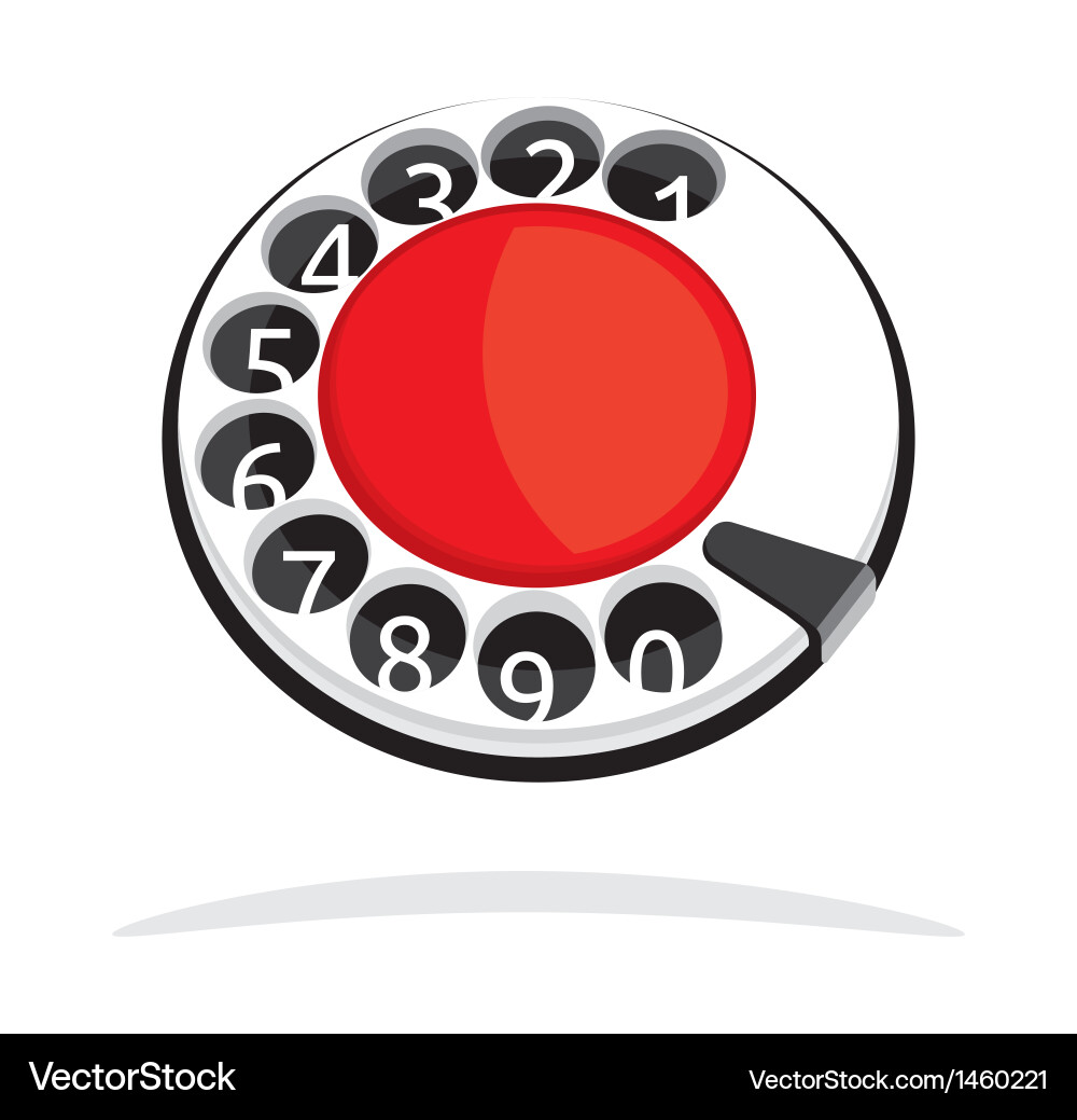 Old telephone numbers Royalty Free Vector Image