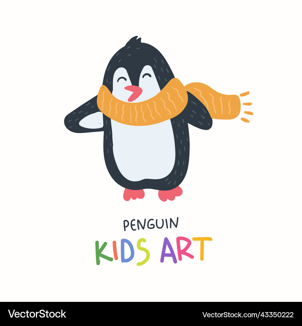 Childish style drawing hand drawn colorful cute Vector Image