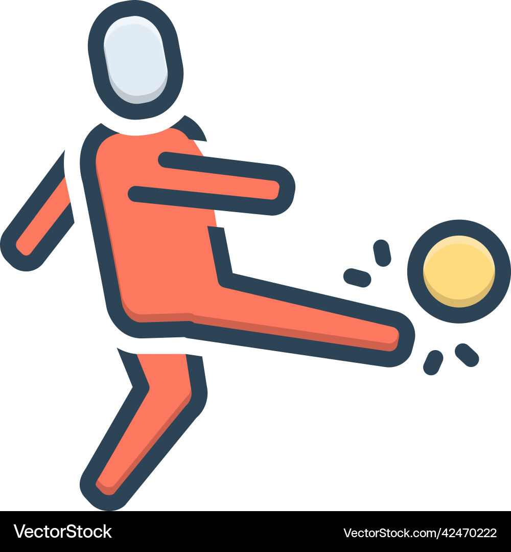 Kick Royalty Free Vector Image - VectorStock