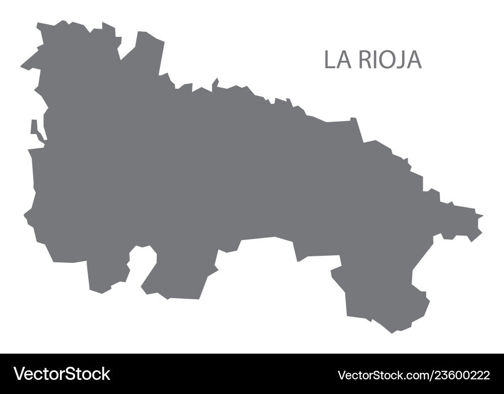 La rioja spain map grey Royalty Free Vector Image
