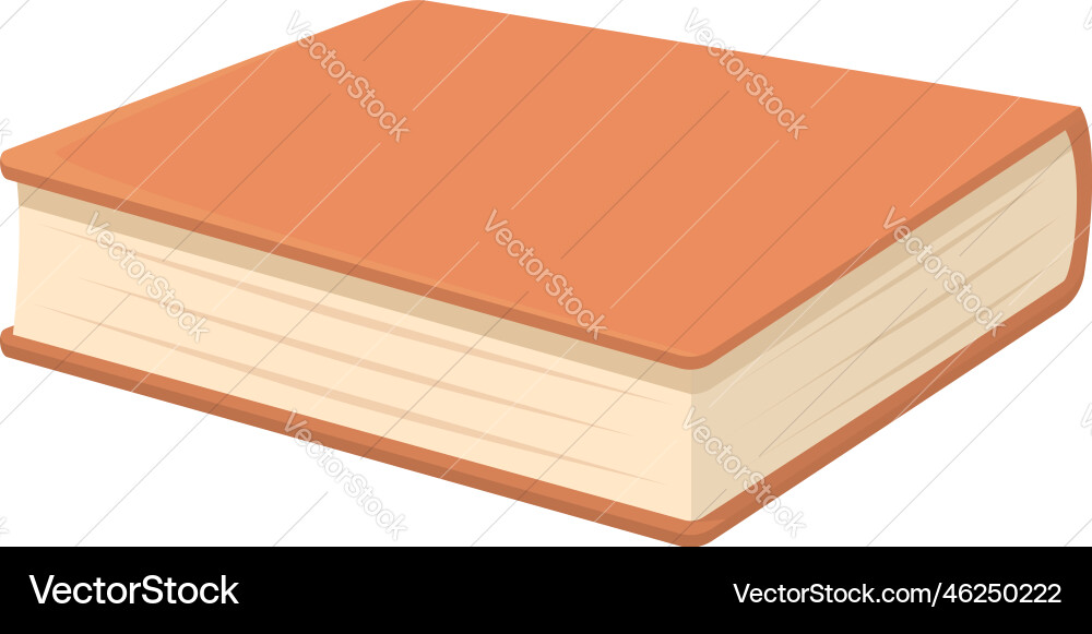 Red book icon cartoon open study Royalty Free Vector Image