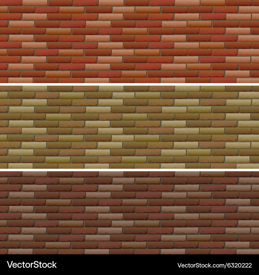 Road and wall design with bricks Royalty Free Vector Image
