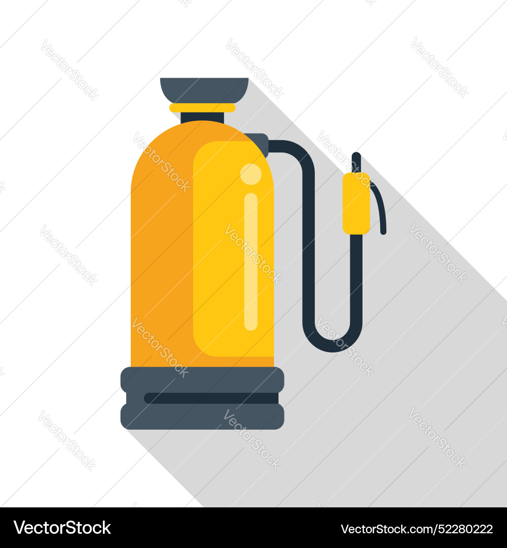 Yellow oxygen tank providing for breathing Vector Image