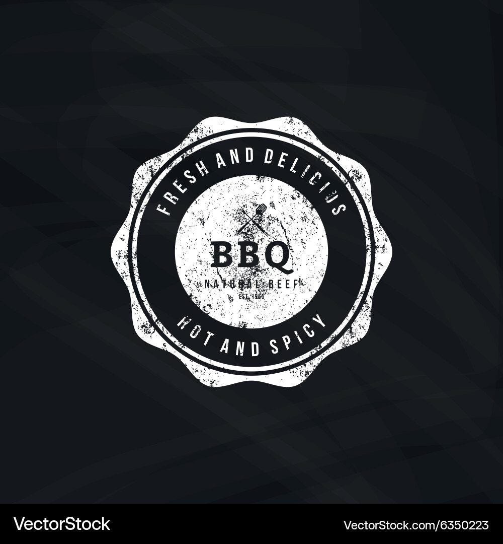 Barbecue Label Lizenzfreies Vektorbild - VectorStock
