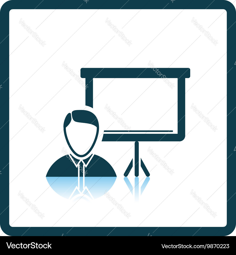 Coach businessman icon Royalty Free Vector Image