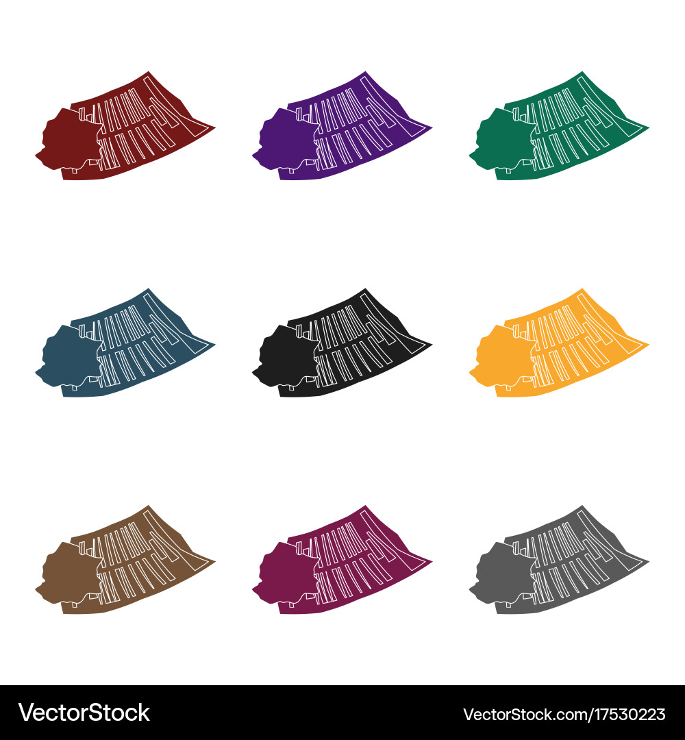 Crumpled paper icon in black style isolated Vector Image