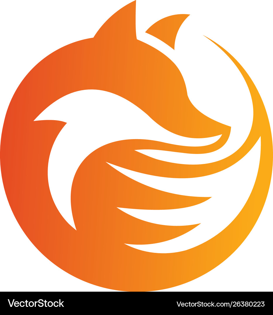 Fox Animal Logo Template Royalty Free Vector Image