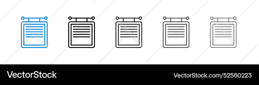 Handloom icon set on white background Royalty Free Vector