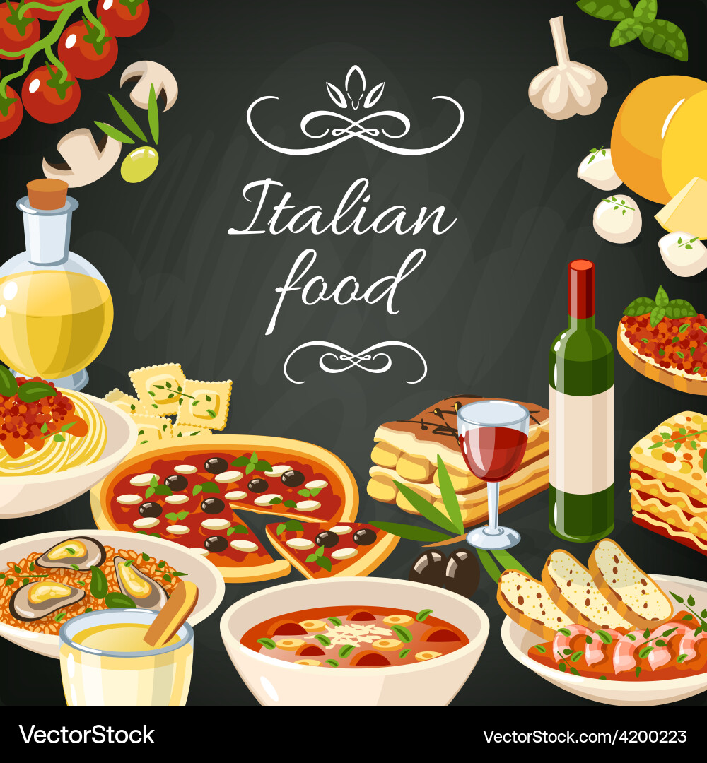 Free Vector Italian Food Italian Food Collage: Over 659 Royalty Free