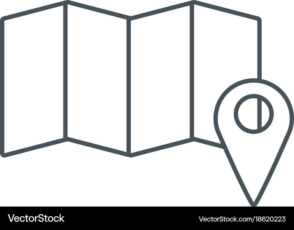 Map location symbol Royalty Free Vector Image - VectorStock