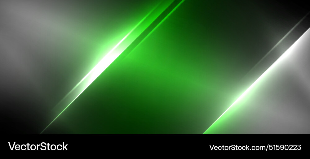 Neon dynamic diagonal light rays background Vector Image