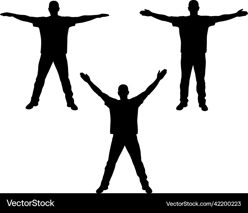 Man Arms Wide Vector Images (over 210)