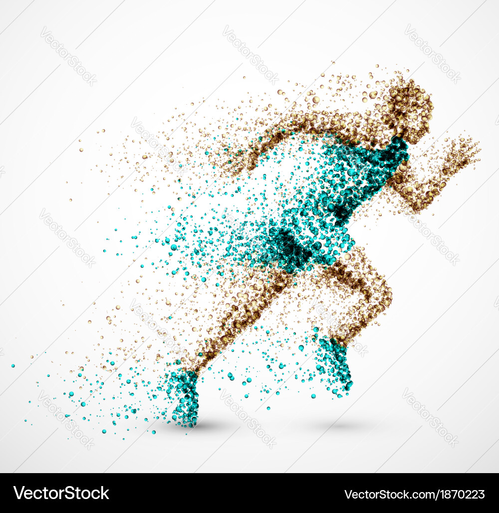 Running man Royalty Free Vector Image - VectorStock