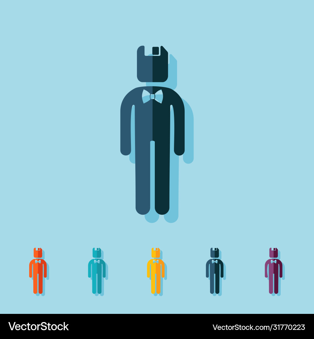 Stick figure a man Royalty Free Vector Image - VectorStock