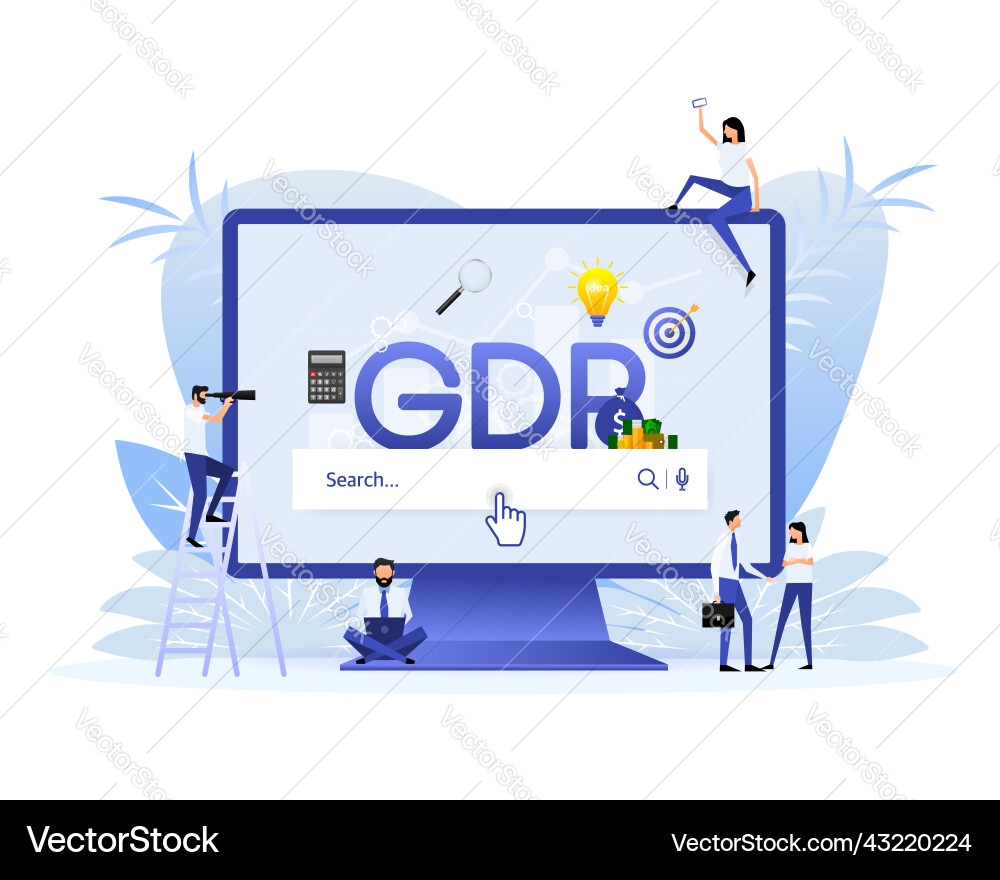 For gross domestic product Royalty Free Vector Image