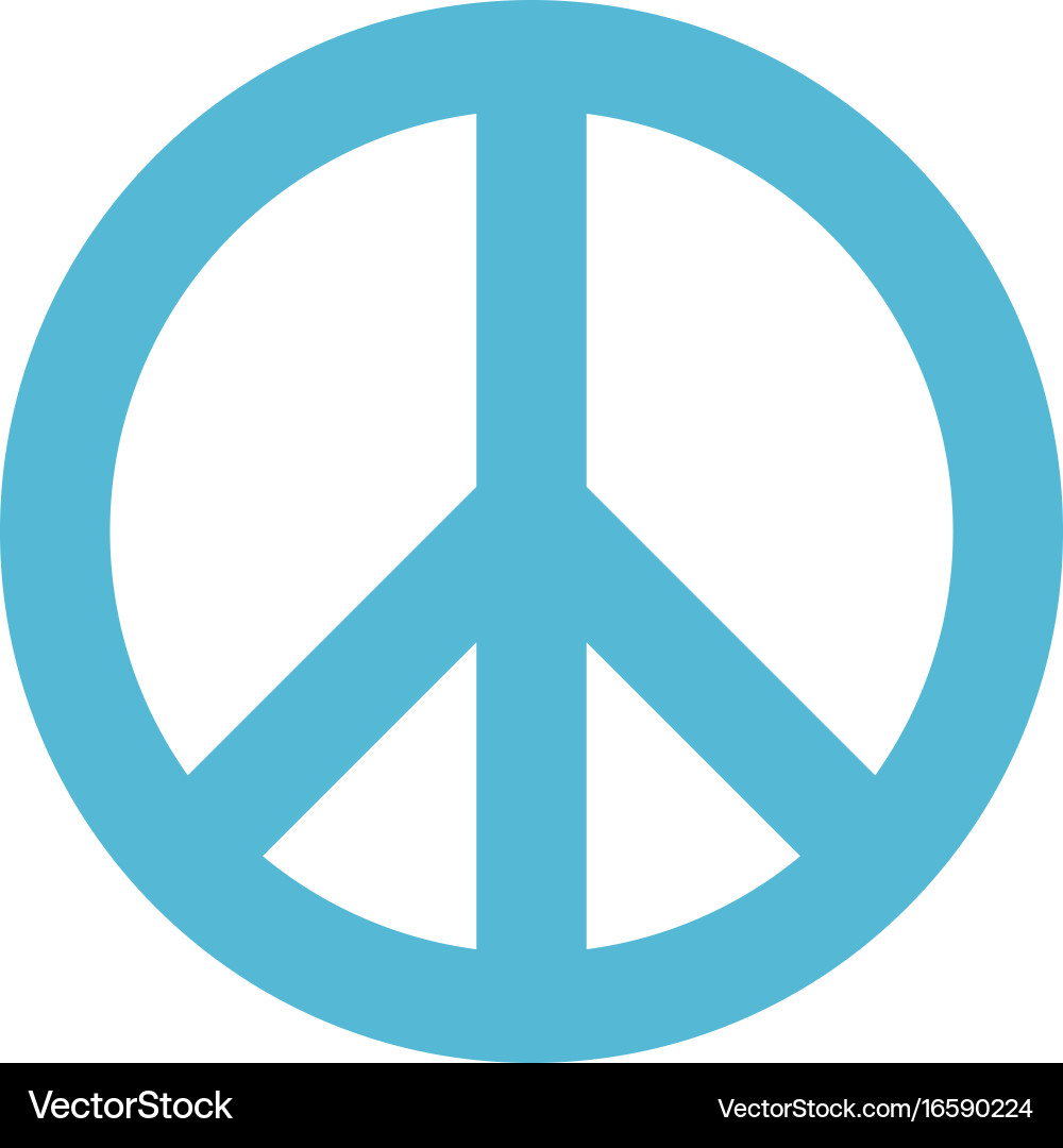 Hippie peace symbol Royalty Free Vector Image - VectorStock