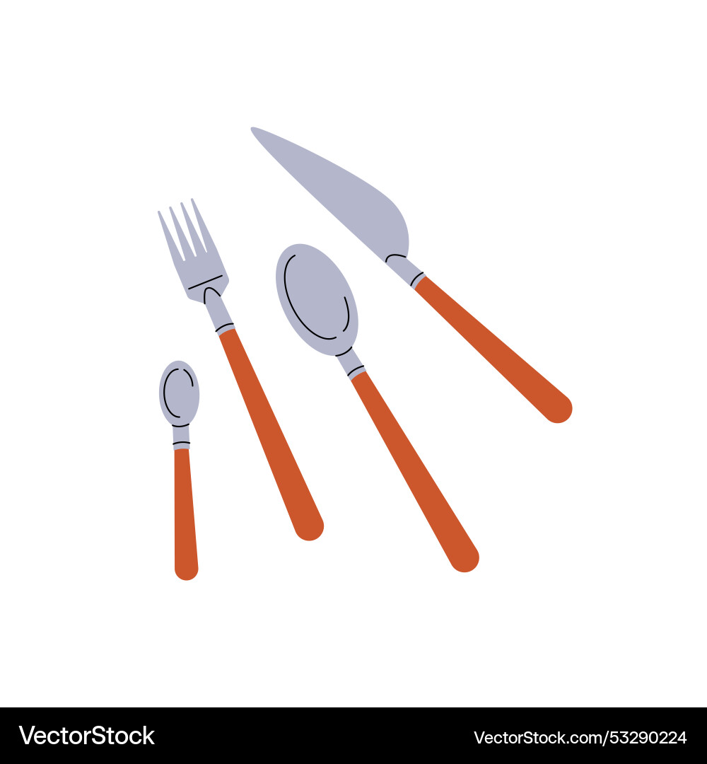 Kitchen utensils for table setting cutlery tools Vector Image
