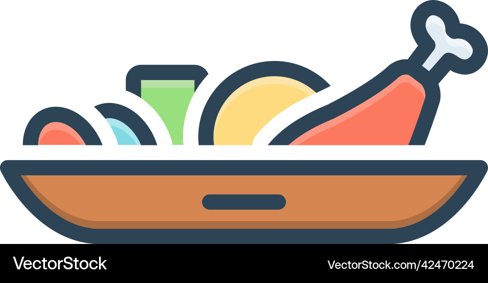 Meal Royalty Free Vector Image - VectorStock