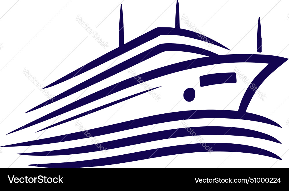 Shipping company logo template 2 Royalty Free Vector Image
