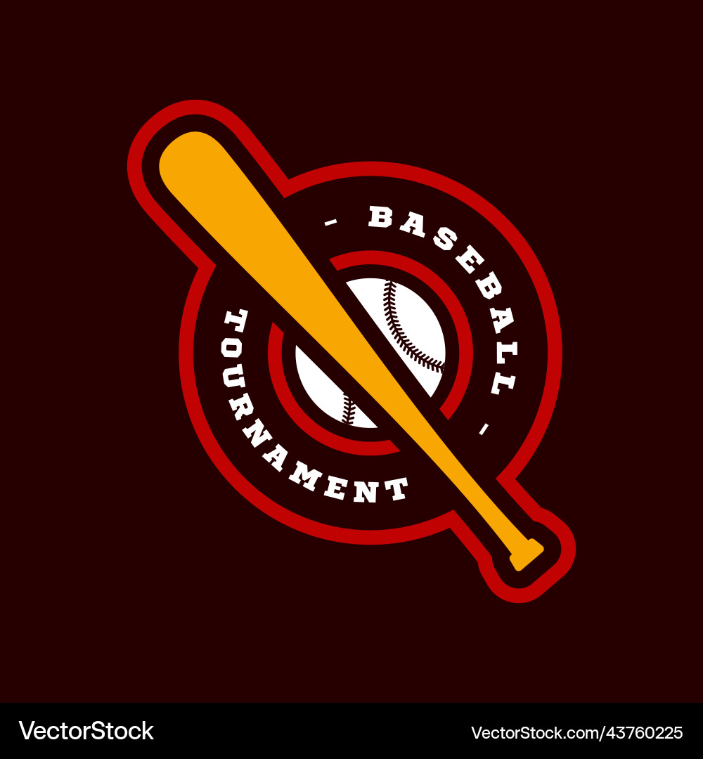 Baseball modern professional sport typography Vector Image