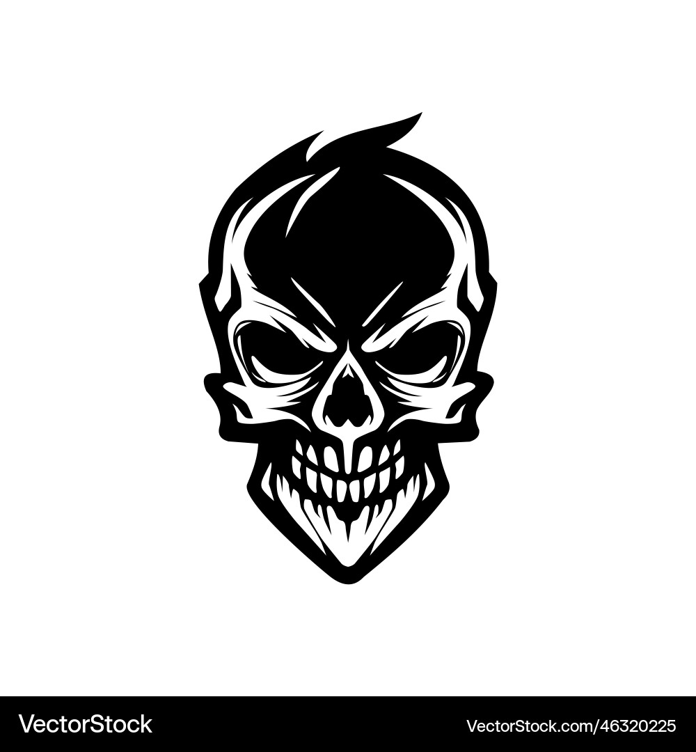 Danger head bone Royalty Free Vector Image - VectorStock