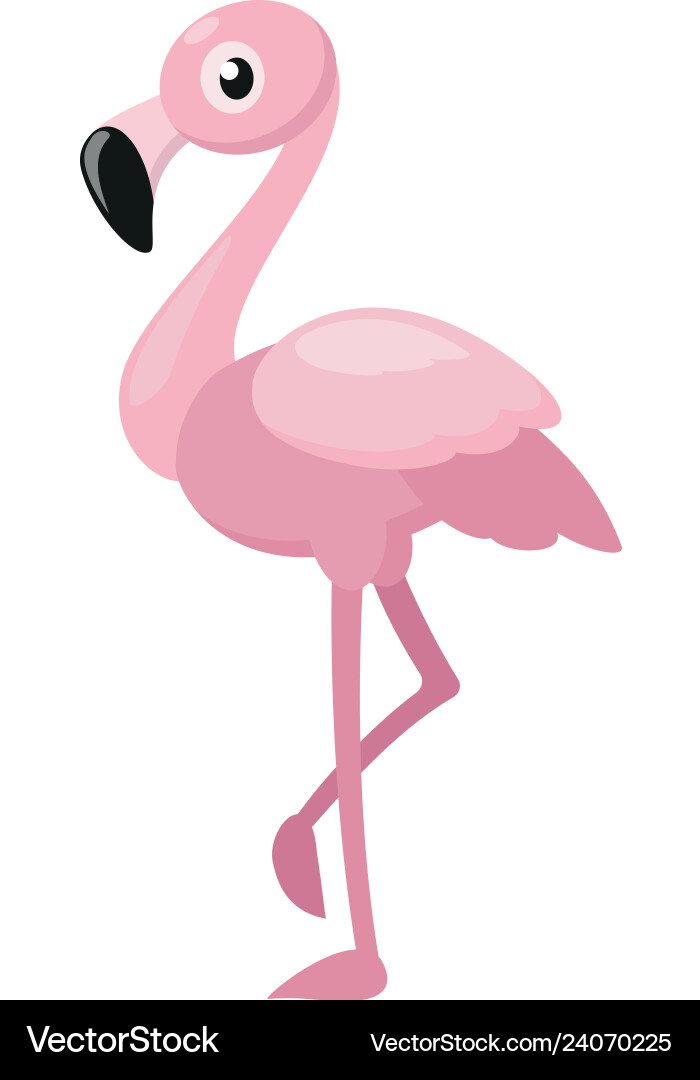 Pink flamingo icon Royalty Free Vector Image - VectorStock