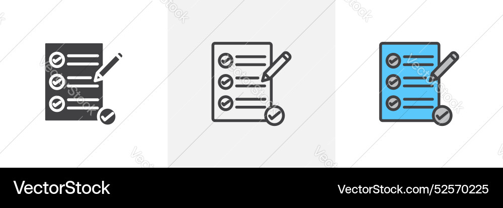 Requirements icon set on white background Vector Image