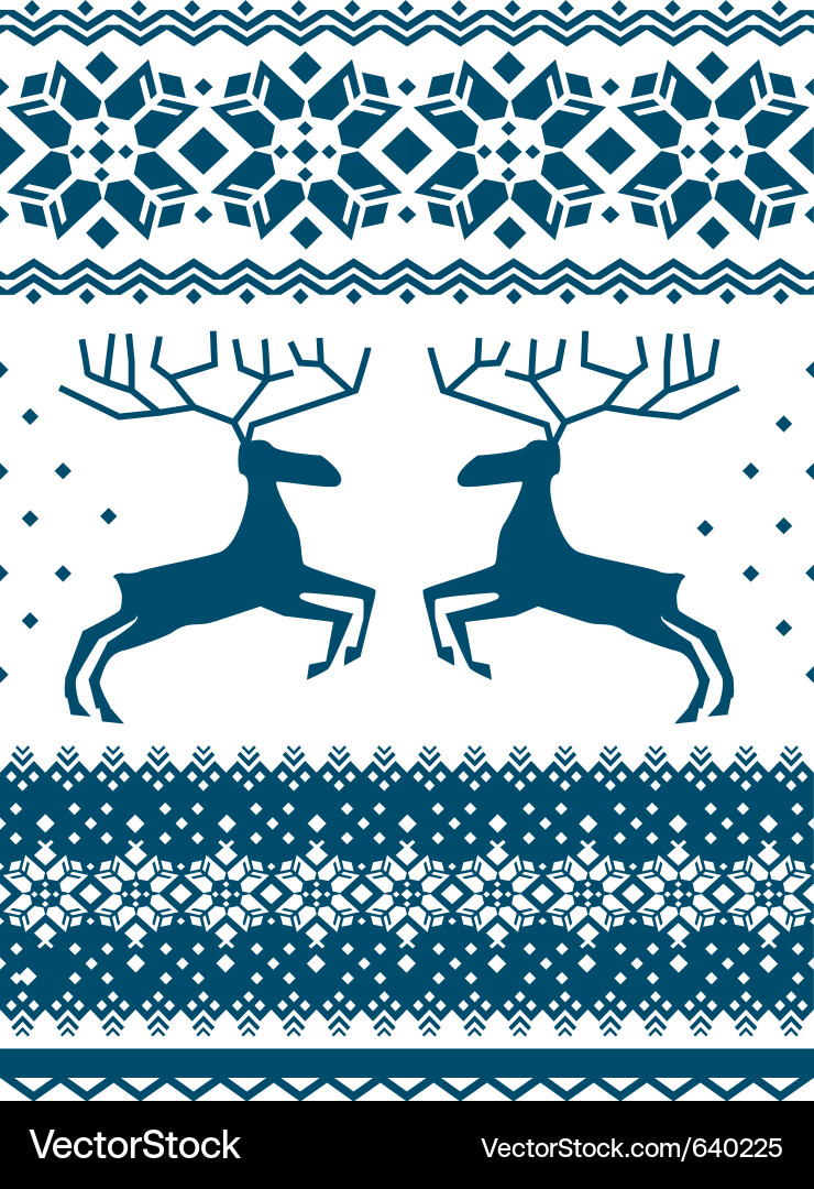 Scandinavian pattern Royalty Free Vector Image