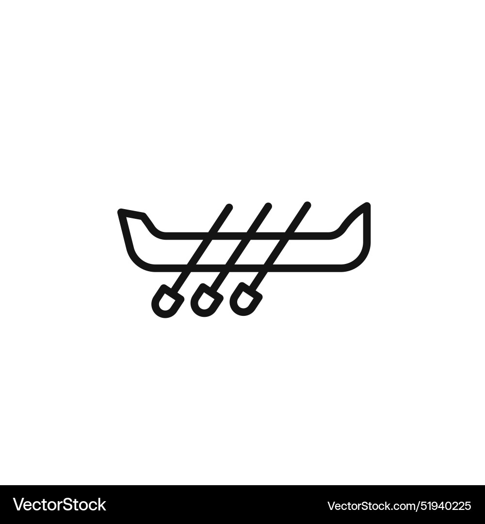 Trireme icon logo sign outline Royalty Free Vector Image