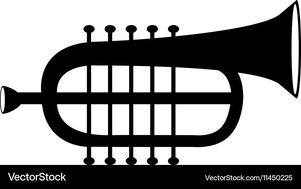 Trumpet musical instrument Royalty Free Vector Image