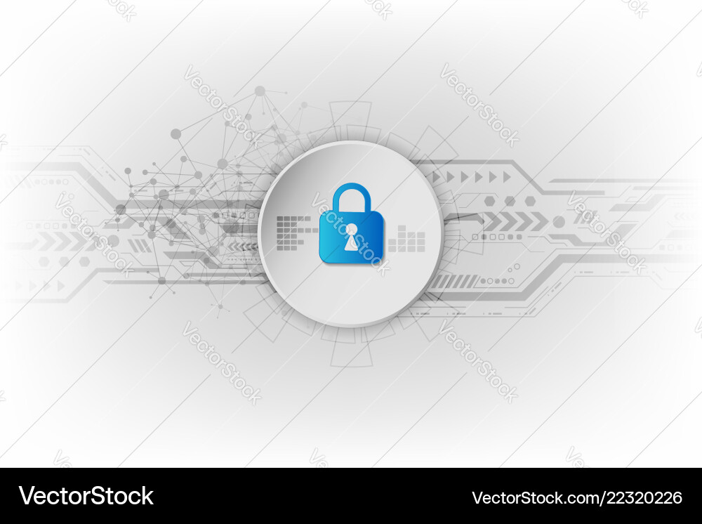 Abstract security digital technology background Vector Image