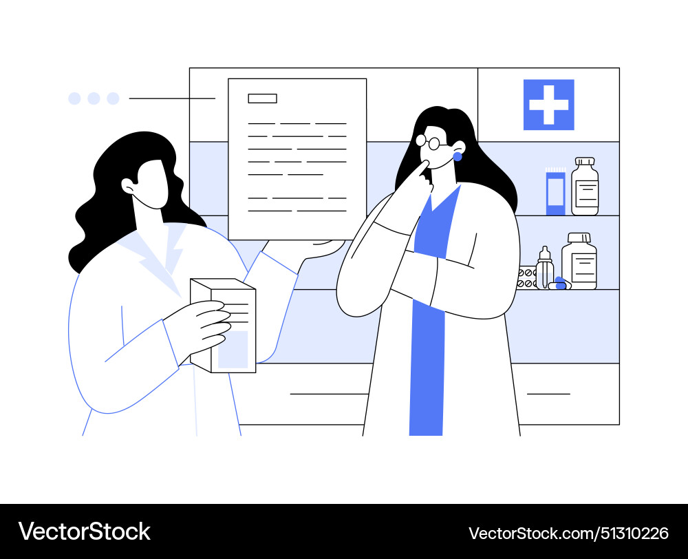 Administration of medication abstract concept Vector Image