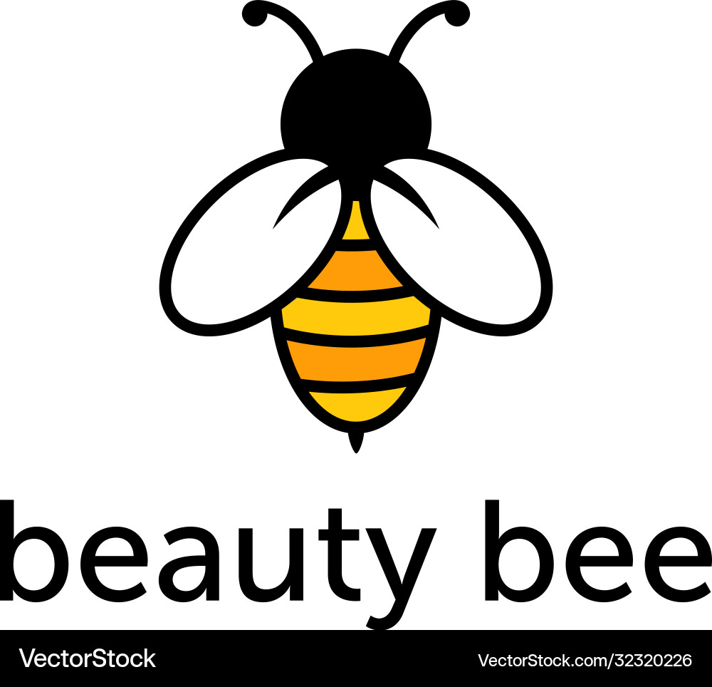 Beauty bee Royalty Free Vector Image - VectorStock