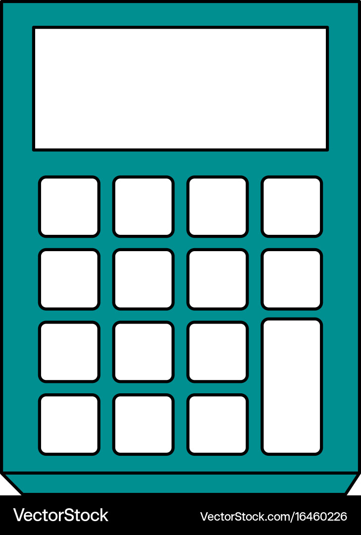 Calculator Royalty Free Vector Image - VectorStock