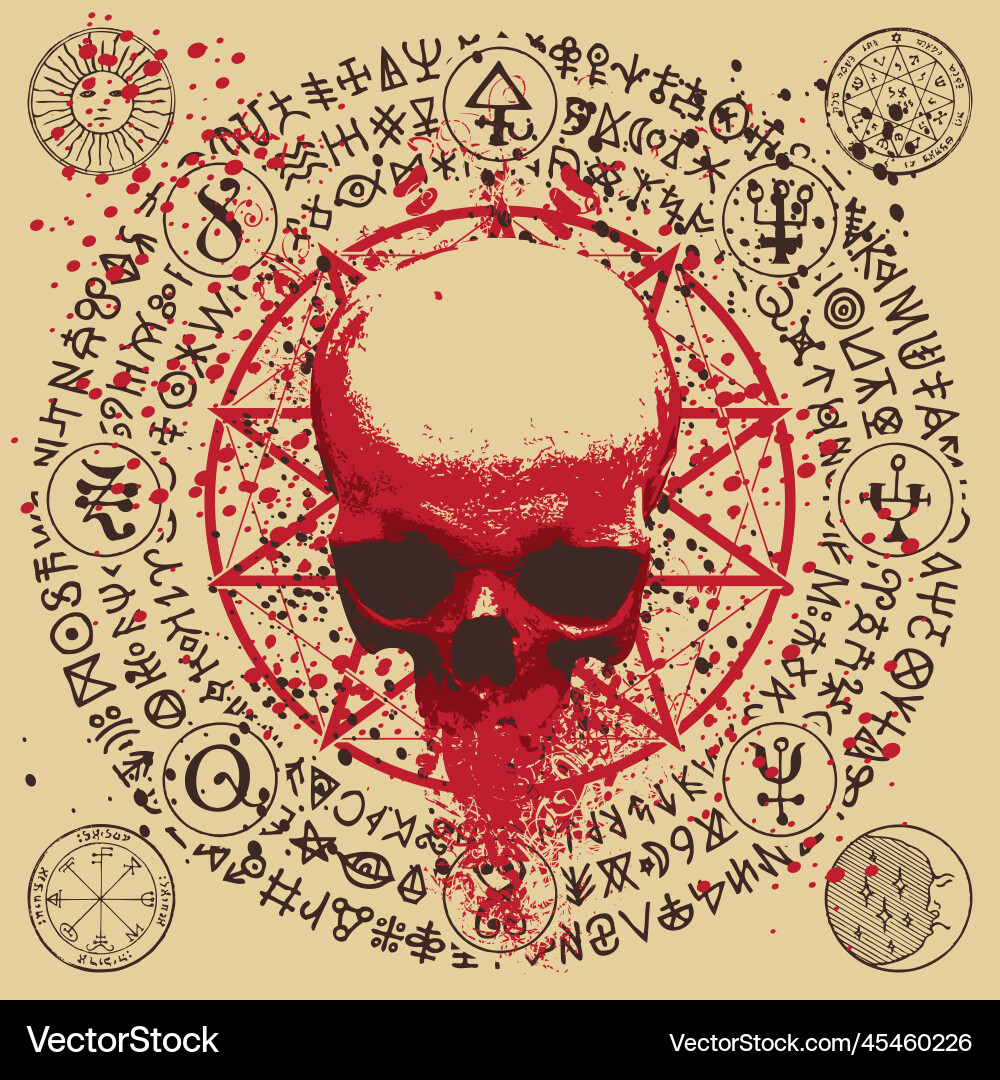 Dark Occult Ritual Royalty Free Vector Image - VectorStock
