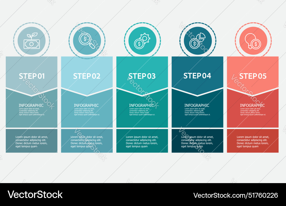 Infographics timeline business workflow report Vector Image