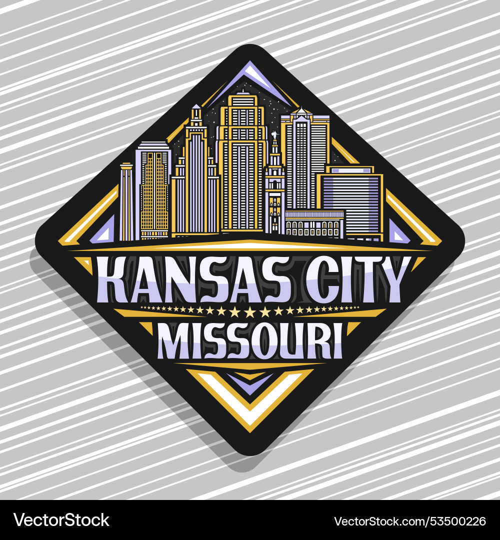 Logo for kansas city Royalty Free Vector Image