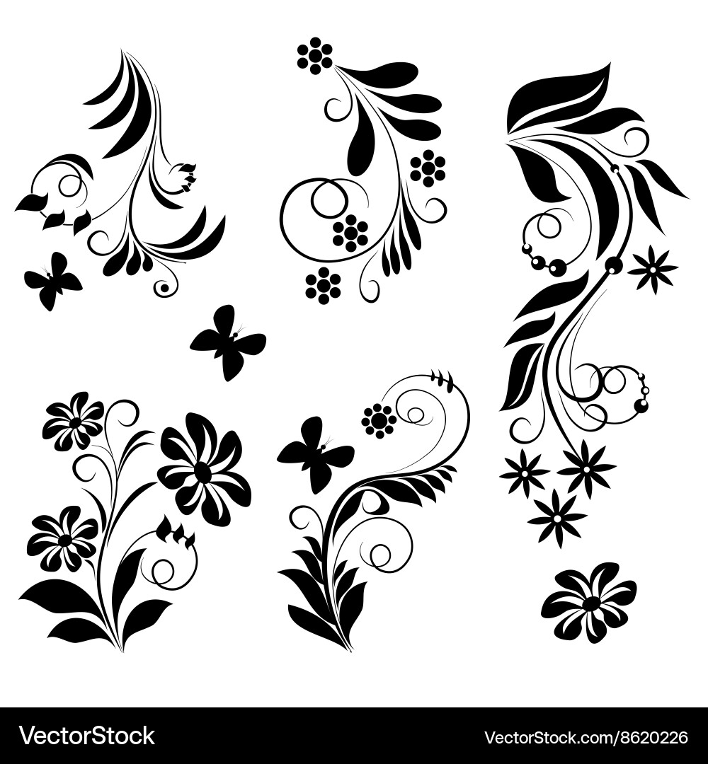 Ornamental design elements Royalty Free Vector Image