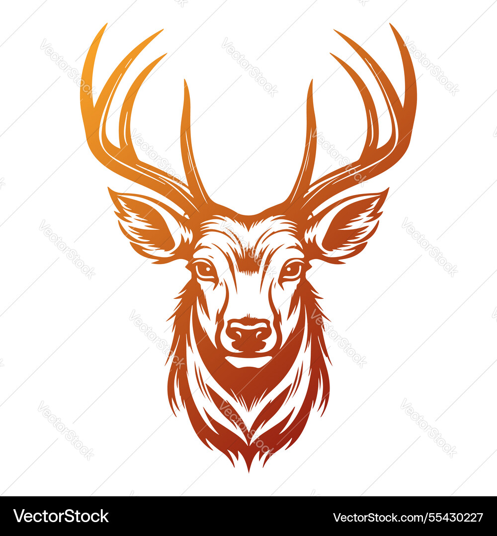 Buck clip art design shape Royalty Free Vector Image