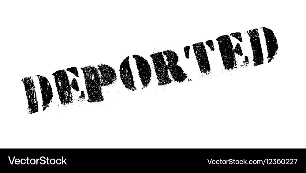 Deported rubber stamp Royalty Free Vector Image