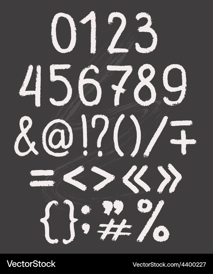 Elements font Royalty Free Vector Image - VectorStock